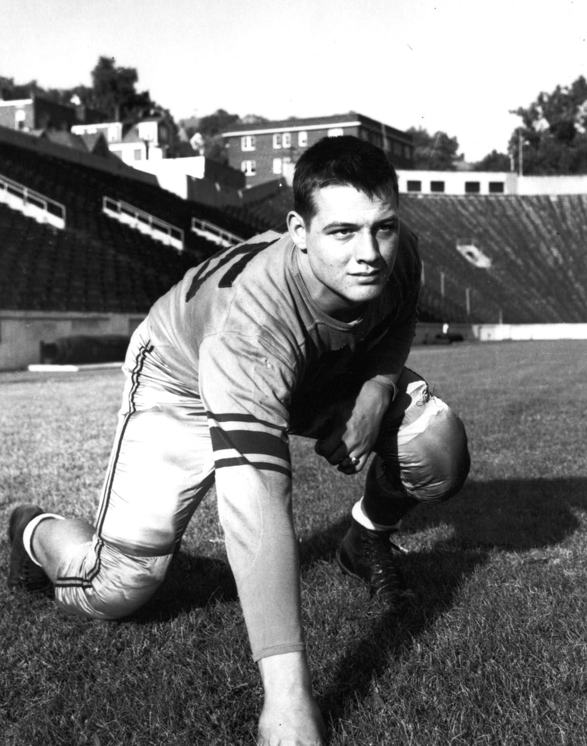 WVU Football - future NFL Hall of Famer Sam Huff (75) | Wvu football ...